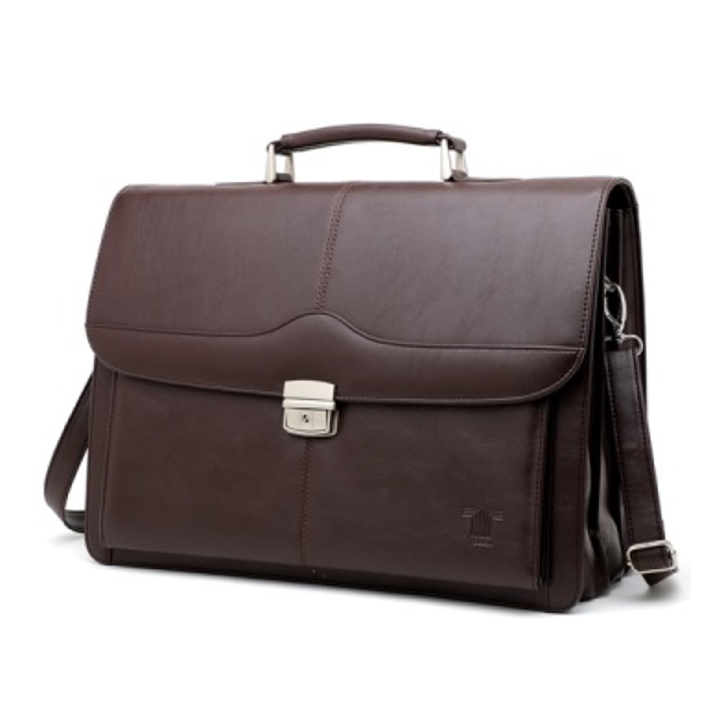 3 Division PU Laptop Briefcase